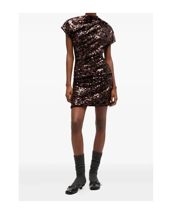 GANNI Sequin Embellished Mini Dress