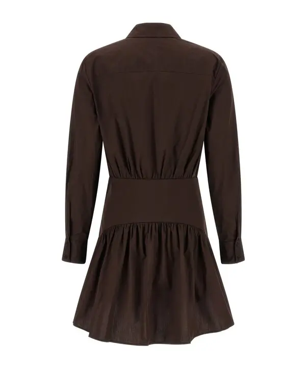 Staud Rocco Mini Dress - Brown