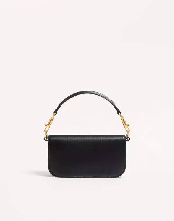 Valentino Garavani Locò Small Shoulder Bag In Calfskin - Black