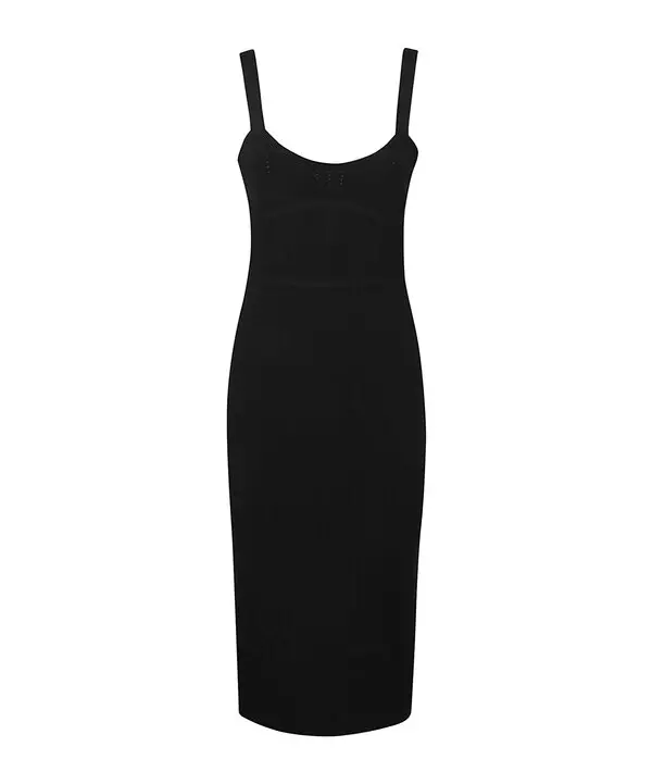 Patrizia Pepe Party Time Sleeveless Midi Dress - Black