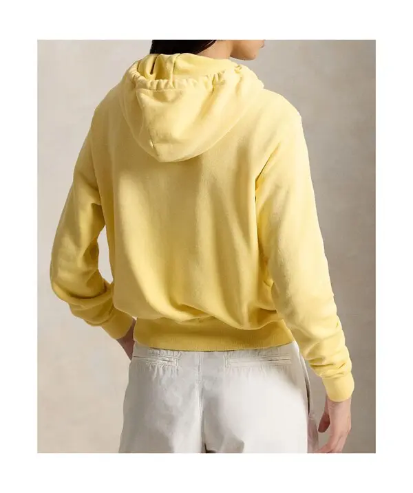 Polo Ralph Lauren Logo-embroidered Zip-up Hoodie - Nude