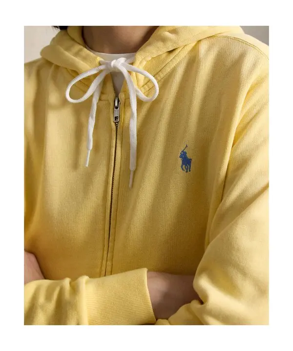 Polo Ralph Lauren Logo-embroidered Zip-up Hoodie - Nude