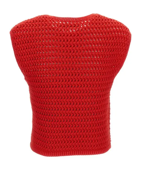 Polo Ralph Lauren Crochet Logo Detail Sleeveless Top