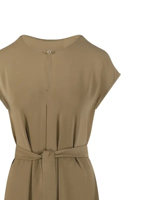 Max Mara Feluca Belted Maxi Dress - Brown