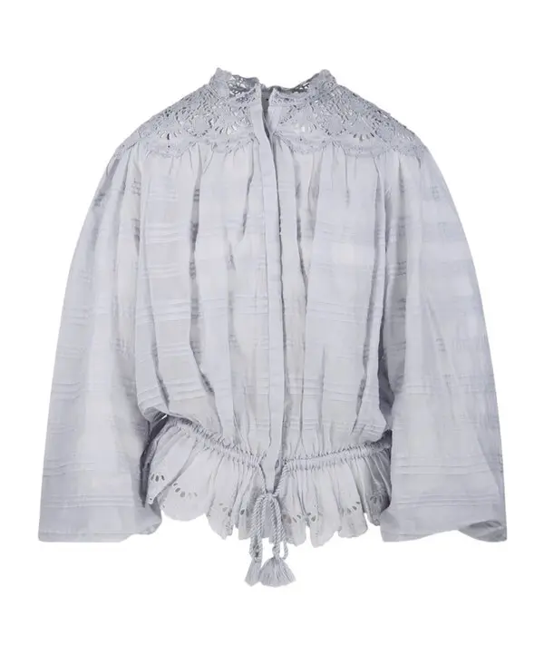 Isabel Marant Étoile Polly Lace Blouse - Light Blue