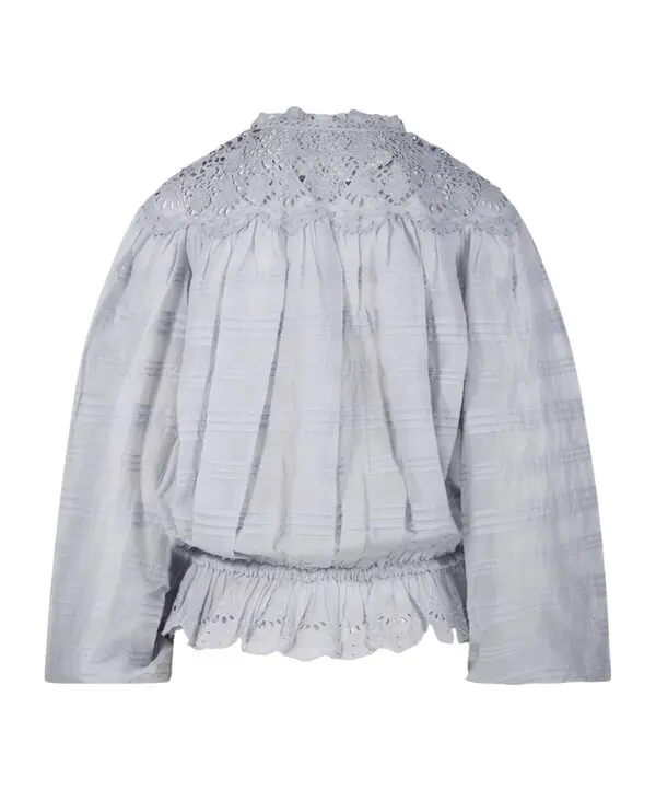 Isabel Marant Étoile Polly Lace Blouse - Light Blue