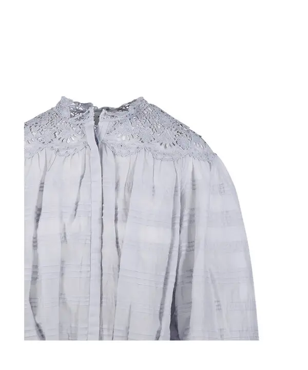 Isabel Marant Étoile Polly Lace Blouse - Light Blue