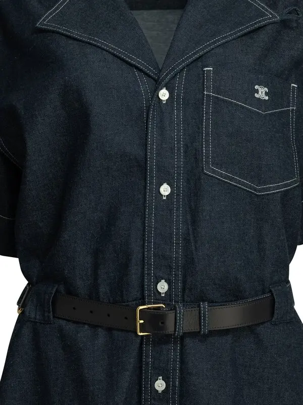 Celine Short Sleeve Shirt Dress