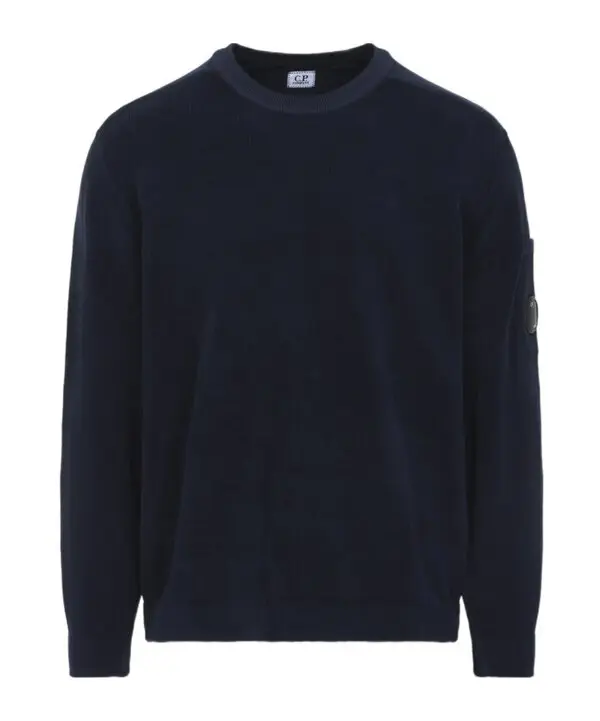 C.P. COMPANY Long-sleeved Crewneck Jumper - Black