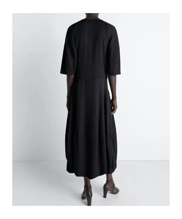LEMAIRE Balloon Midi Dress - Granite