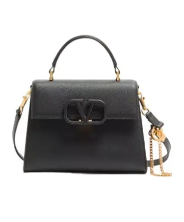 Valentino Garavani Vsling Grainy Leather Shoulder Bag