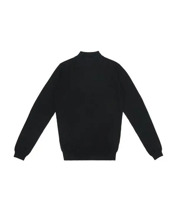 Karl Lagerfeld High Neck Long Sleeve Sweater - Black