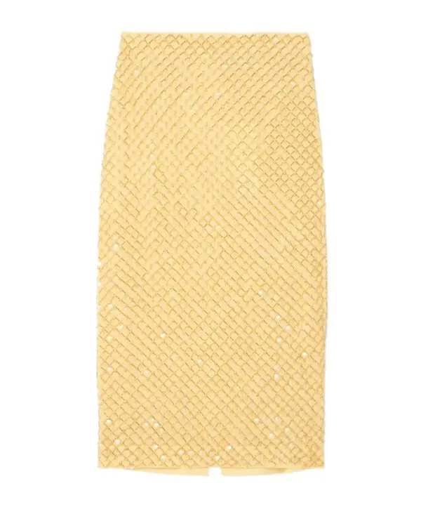 Veronica Beard Embellished Midi Skirt With Slit