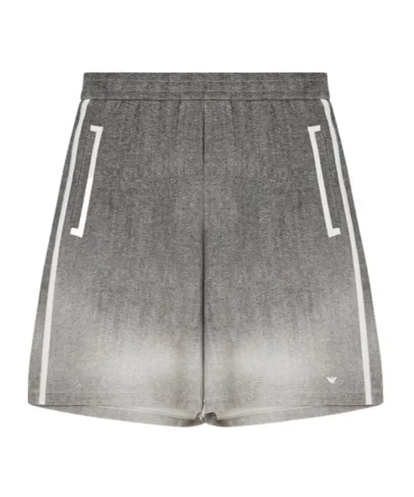 Emporio Armani Logo Embroidered Shorts - Gray