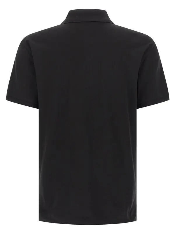 C.P. COMPANY Series Piqué Polo Shirt - Black
