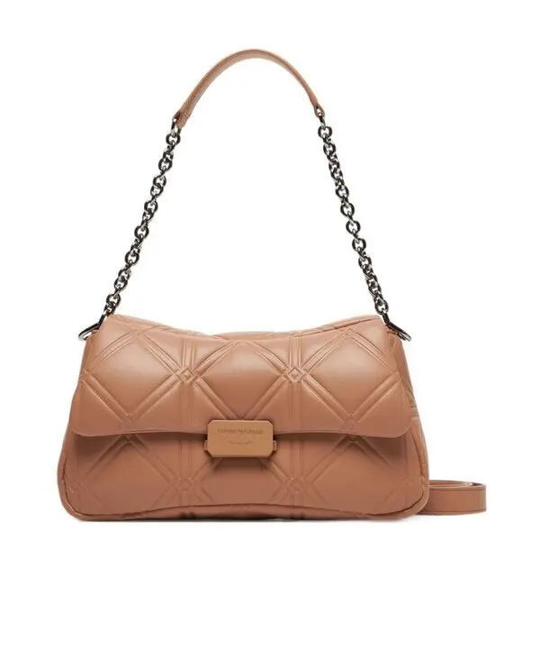 Emporio Armani Quilted Flap Shoulder Bag