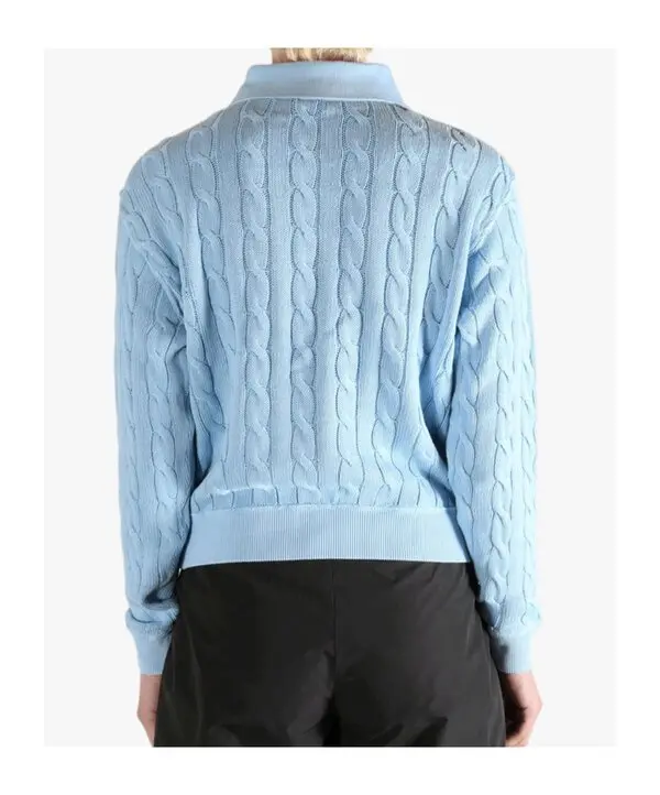 Polo Ralph Lauren Cable Knit Polo Collar Sweater