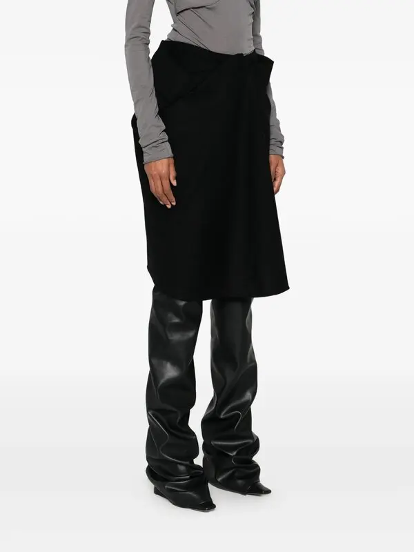 ENTIRE STUDIOS Asymmetric Skirt With Concealed Zip