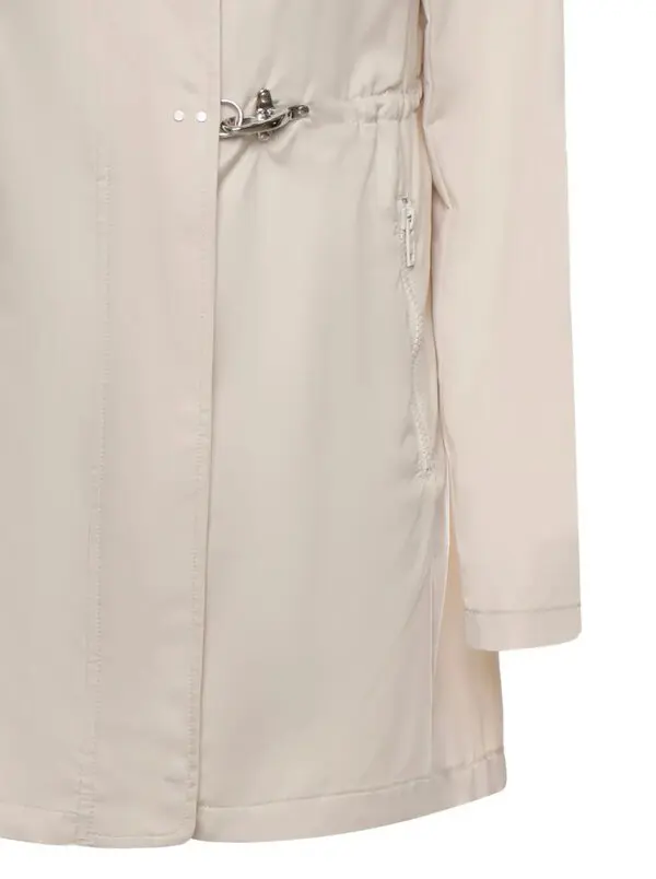 FAY High Neck Technical Coat - Nude