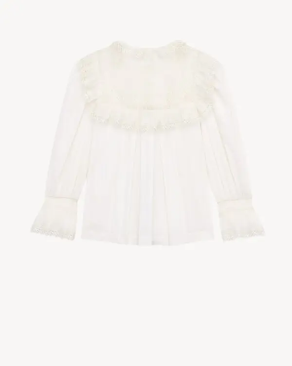 Saint Laurent Embroidered Lace Shirt