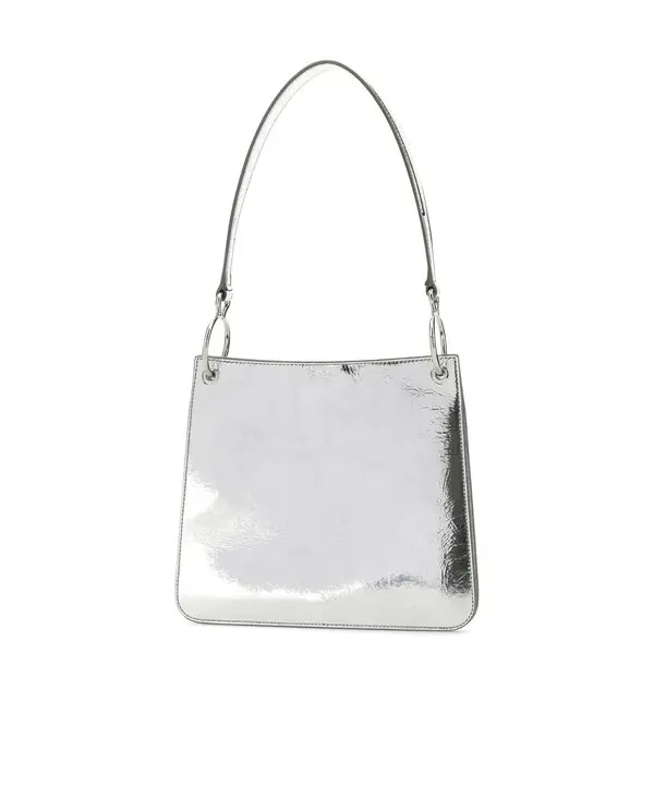 JIL SANDER Logo-detailed Shoulder Bag In Laminated Ovine Leather