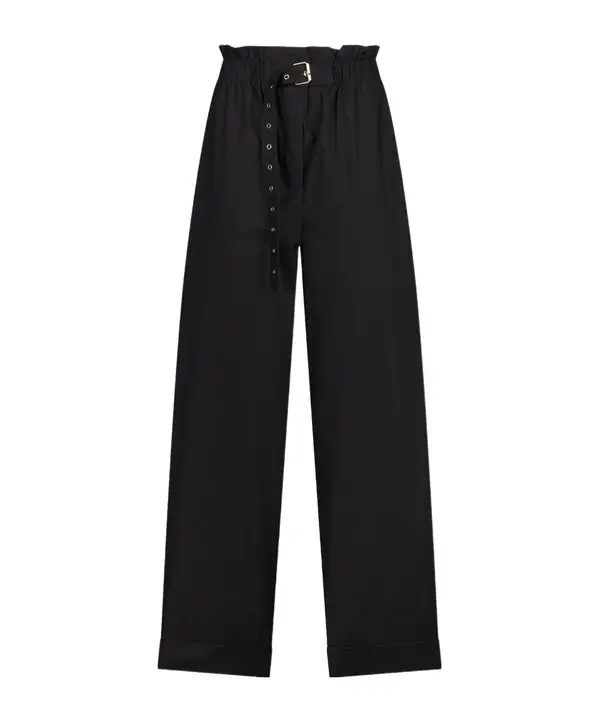 Liu Jo Belted Paperbag Waist Trousers - Black