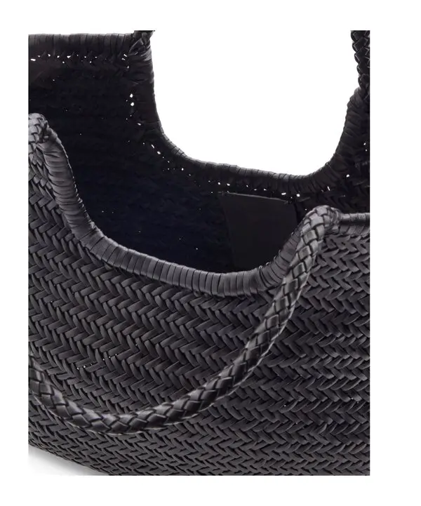 Dragon Diffusion Ns Diagonal Triple Jump Handwoven Tote Bag - Black