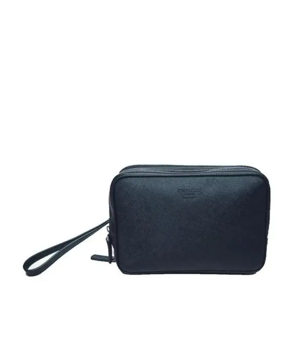 Giorgio Armani Logo Details Clutch - Black