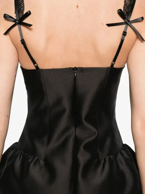 SHUSHU/TONG Lace-trimmed Corset Mini Dress
