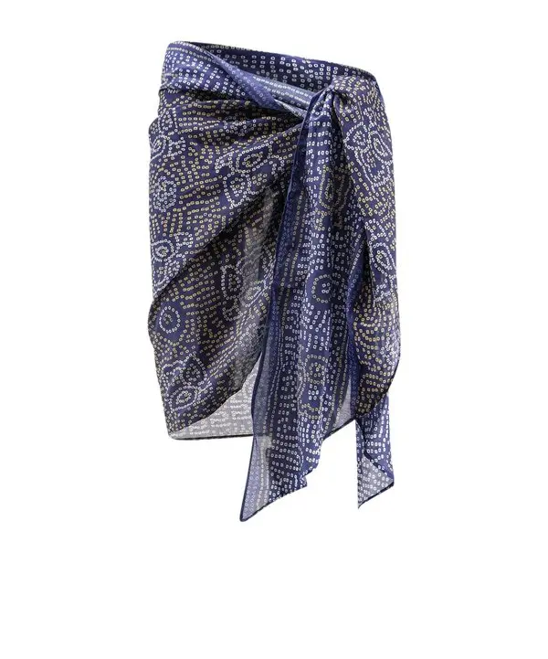Isabel Marant Étoile Lucilia Printed Pareo - Black