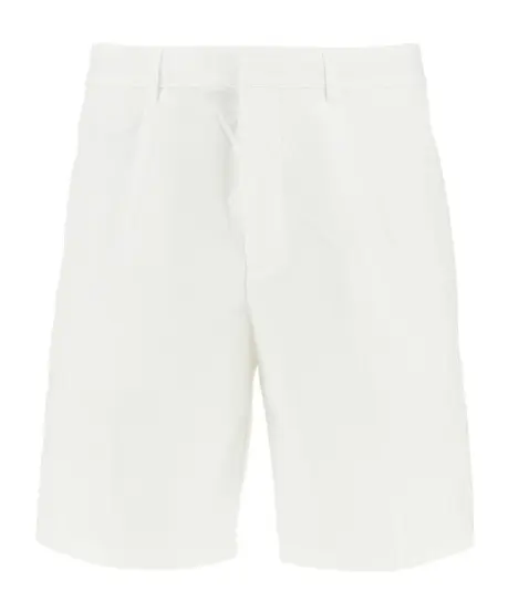 Emporio Armani Pleated Bermuda Shorts - White