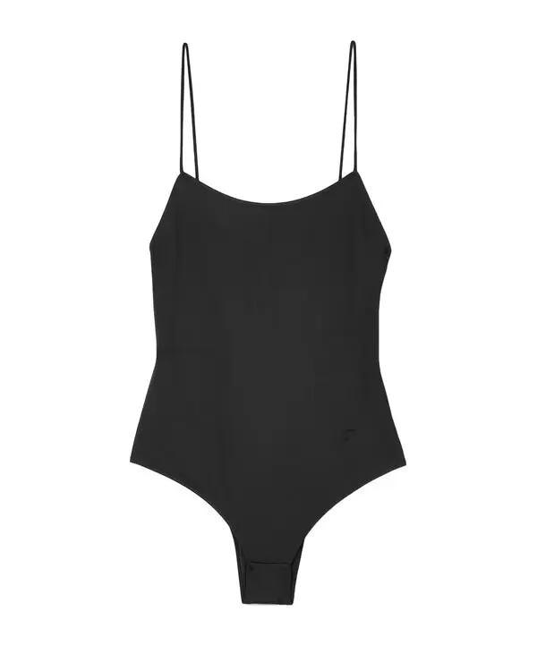 Jacquemus Ruffled One-piece Swimsuit - Black