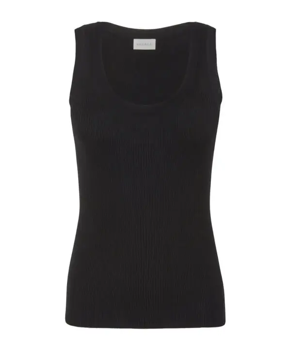 P.a.r.o.s.h Ribbed Tank Top - Black