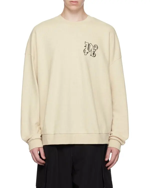 Palm Angels Embroidered Logo Crewneck Sweatshirt
