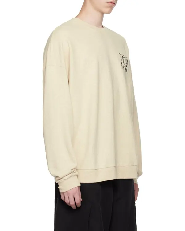 Palm Angels Embroidered Logo Crewneck Sweatshirt