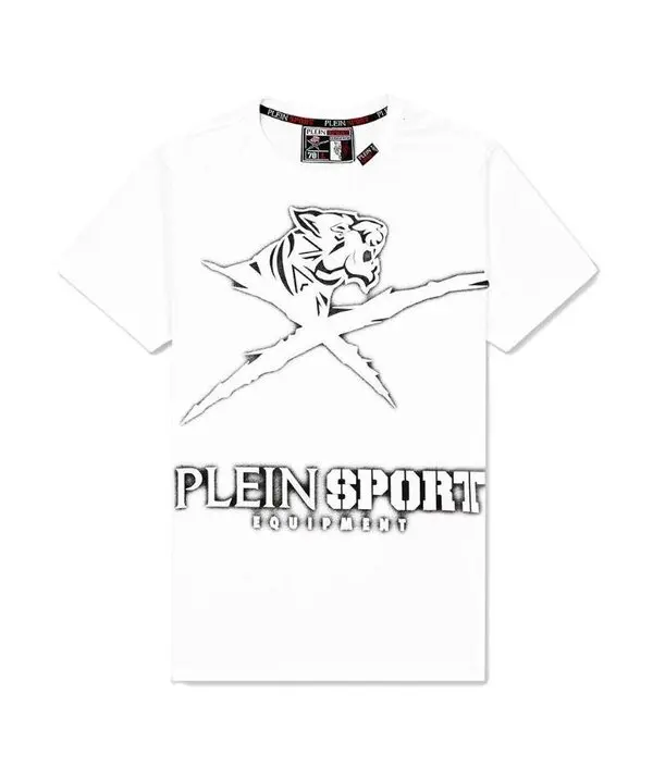 Philipp Plein T-shirt With Round Neck And Short Sleeves - White