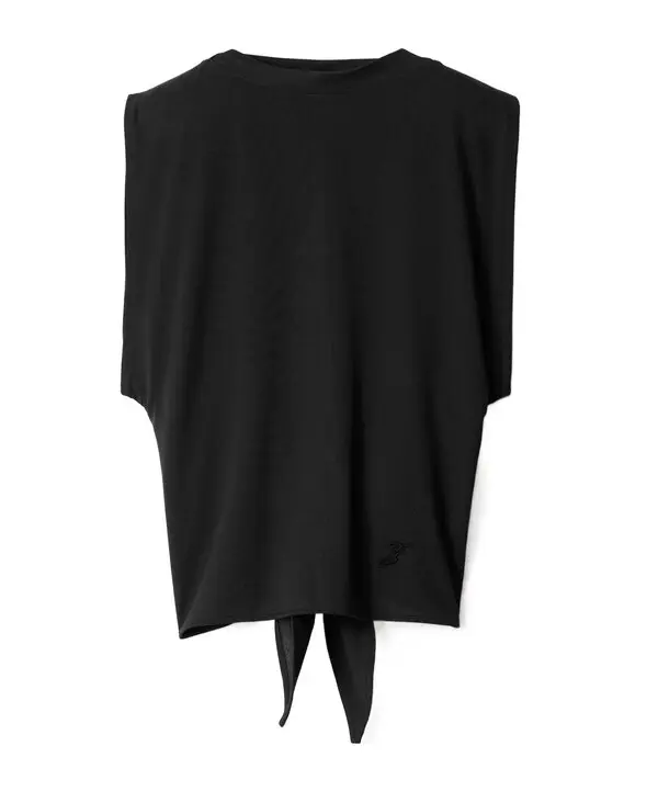 Jacquemus Sleeveless Draped Panel Top With Open Back