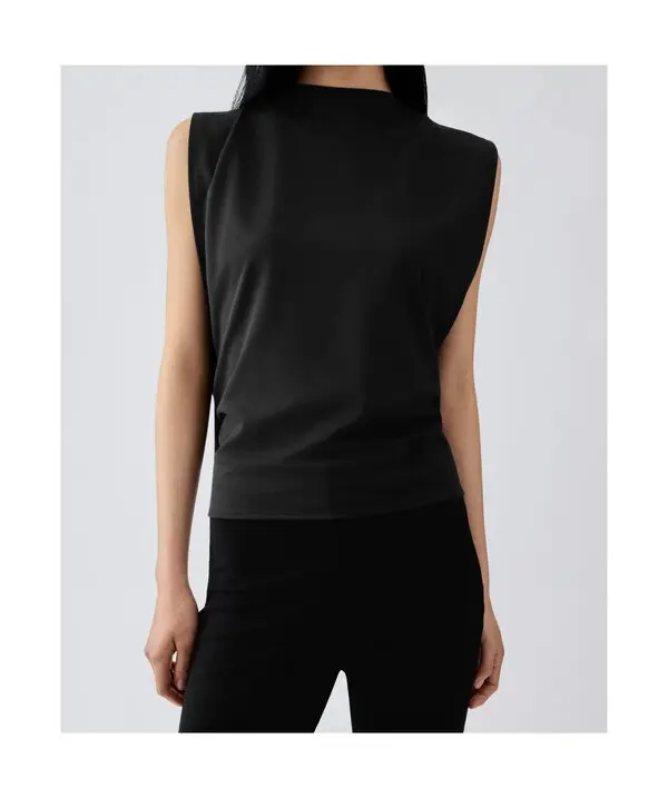 Jacquemus Sleeveless Draped Panel Top With Open Back