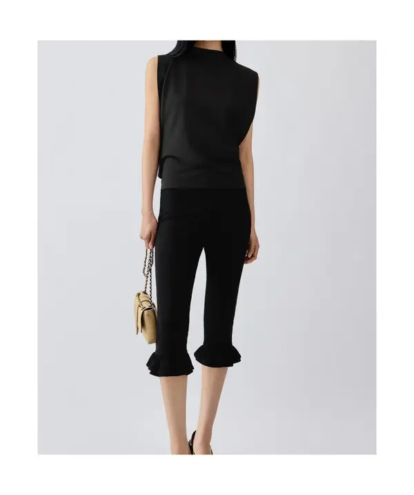 Jacquemus Sleeveless Draped Panel Top With Open Back