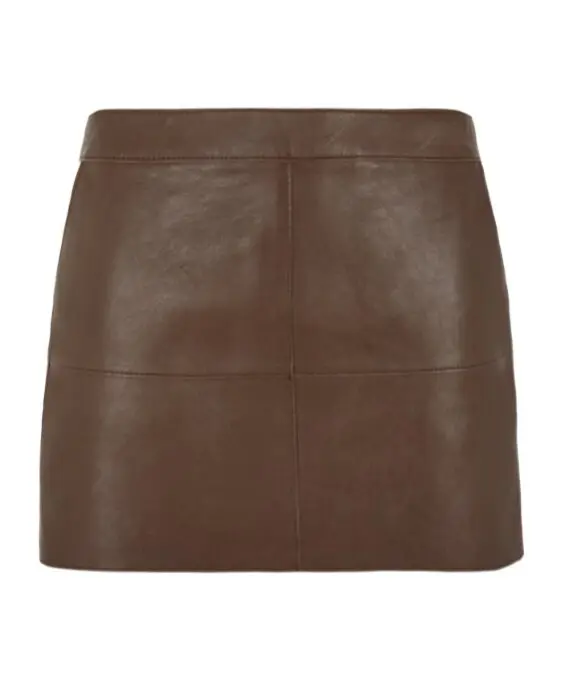 P.a.r.o.s.h Leather Pocket Mini Skirt