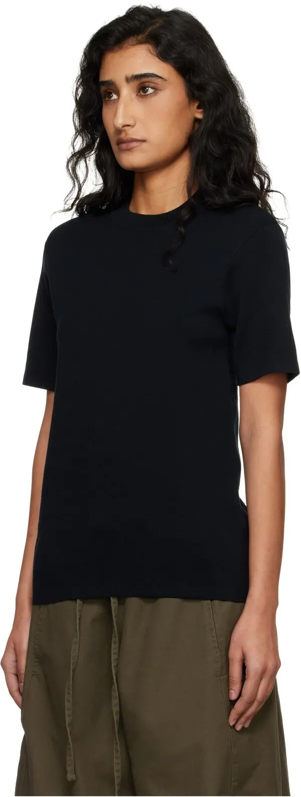 ENTIRE STUDIOS Slim Fit Crew Neck T-shirt - Black