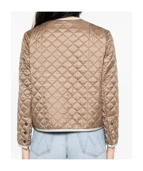 Max Mara Celeste Quilted Jacket - Nude
