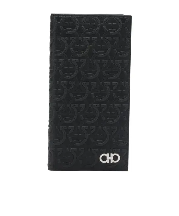 FERRAGAMO Card Holder 'gancini - Black