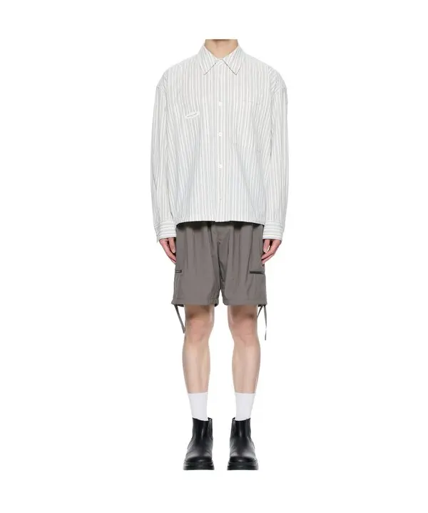 WOOYOUNGMI Embroidered Stripe Shirt