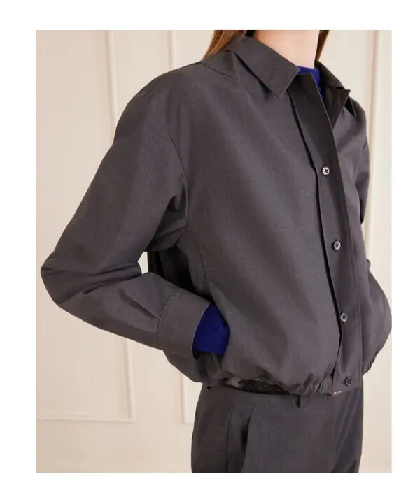 JIL SANDER Long Sleeve Shirt With Elastic Hem