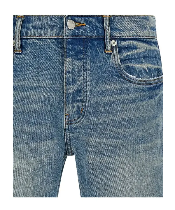 PURPLE BRAND P004 Worn Flared Jeans - Light Blue
