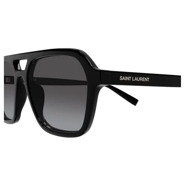 Saint Laurent Aviator Frame Sunglasses - Black