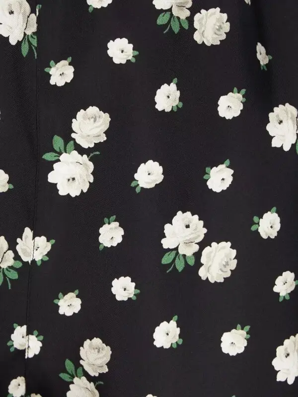 Dolce & Gabbana Floral Print Silk Shorts