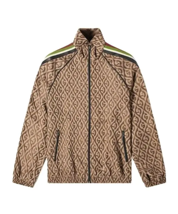 Gucci Gg Jacquard Zip Jacket