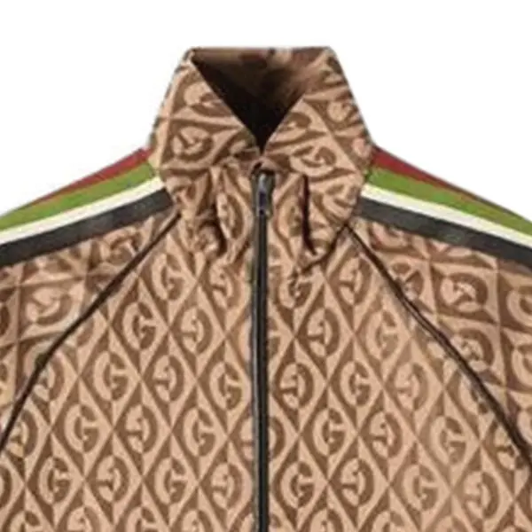 Gucci Gg Jacquard Zip Jacket